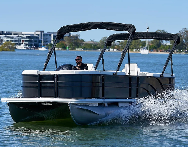 Drifting Catamaran Yacht Diving Pontoon Boat for Recreational Fishing ...