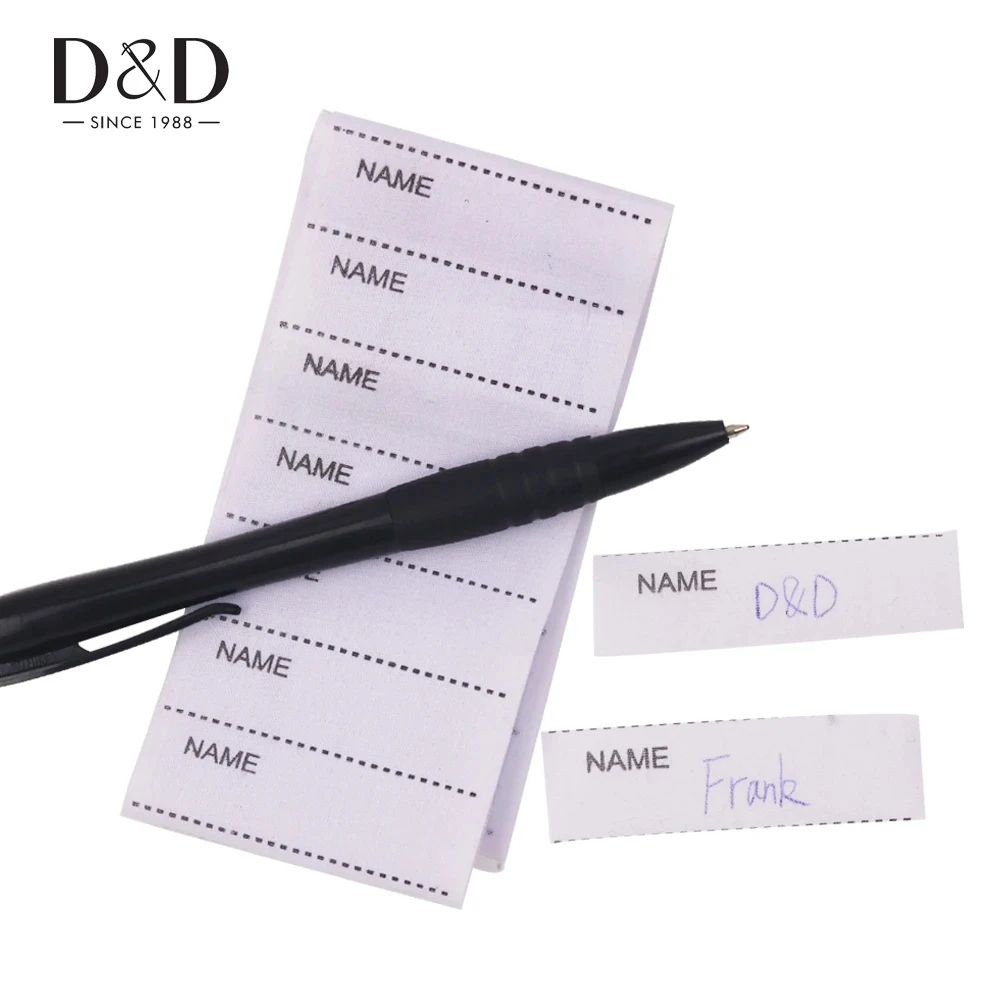 200Pcs White Name Label Woven Custom Clothing Labels Laundry Marker Set ...