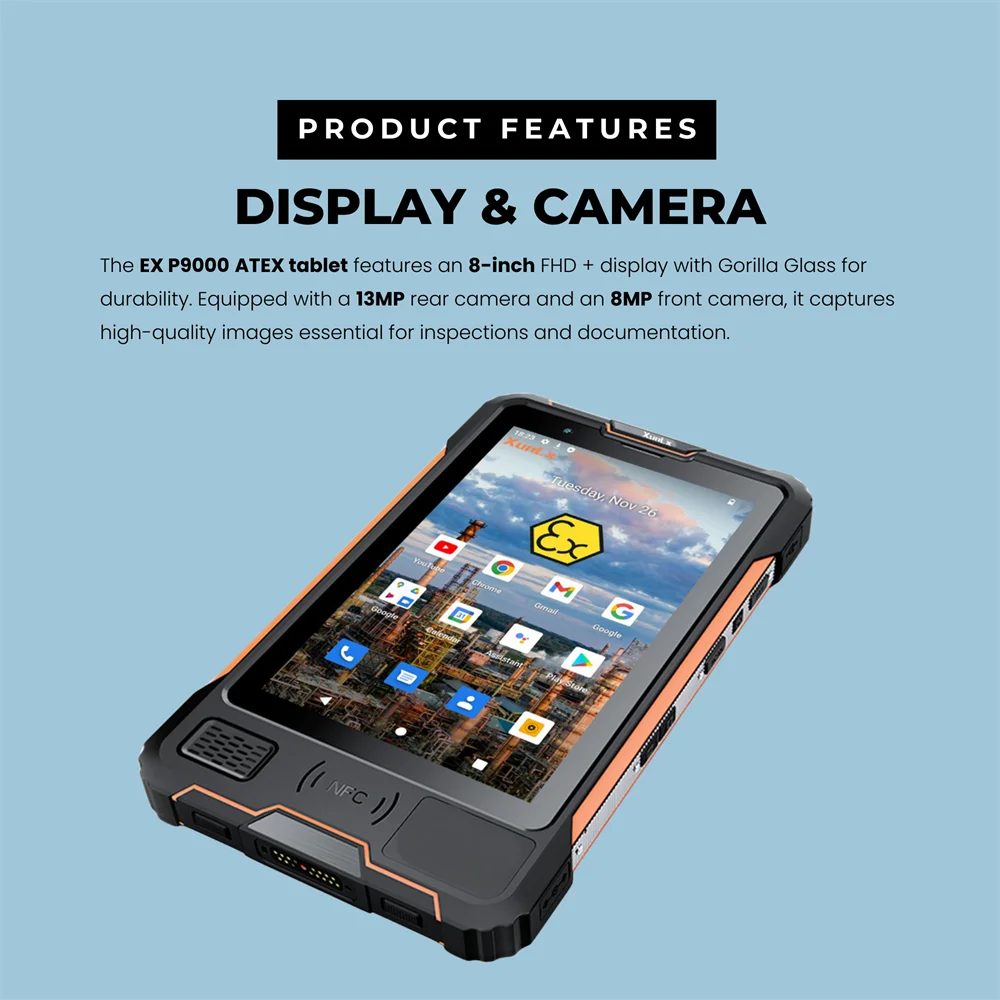 Explosion Proof Tablet 6GB+128GB Industrial Laptop Zone 2 Tablets Atex ...