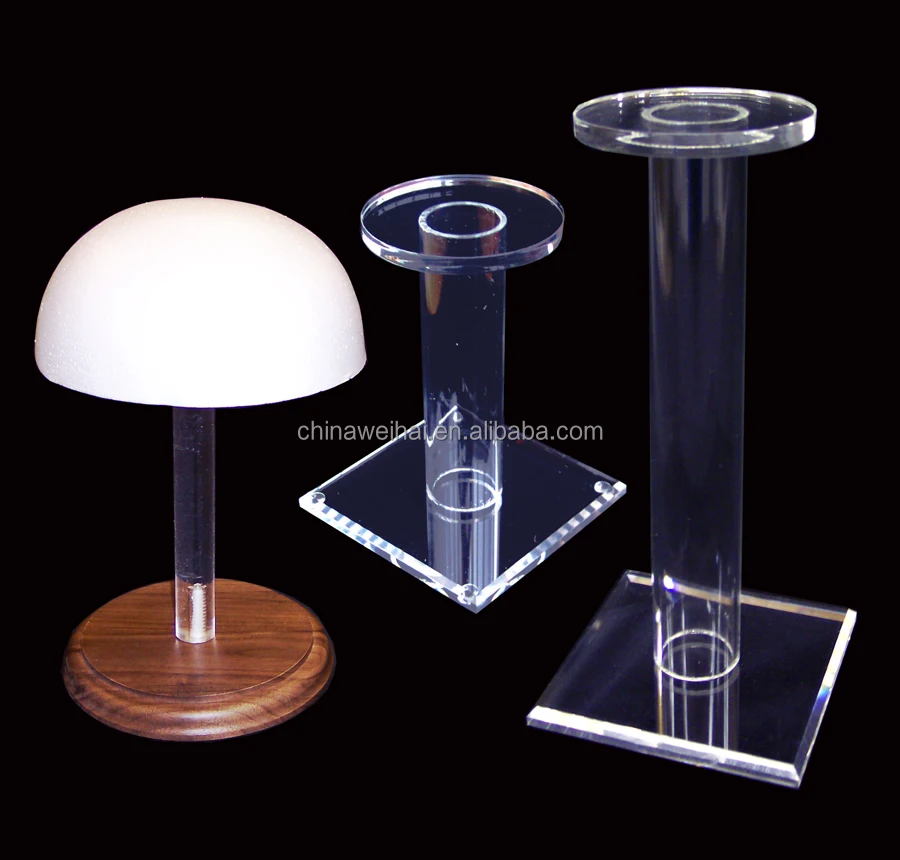 Clear Acrylic Hat Helmet Display Stand - Buy Helmet Display Stand ...