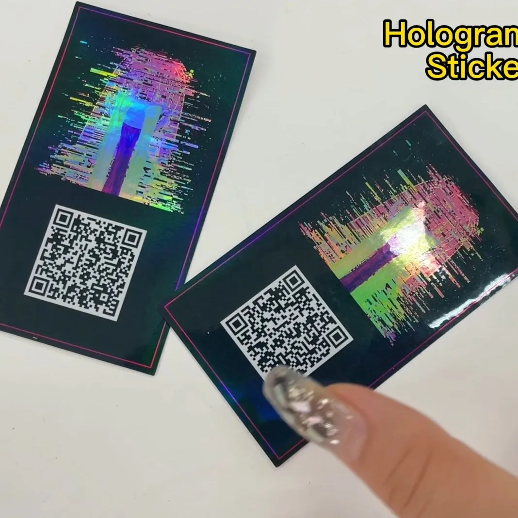 Printing Security Label Serial Number Packaging Labels Hologram Counterfeit Sticker Qr Code ...
