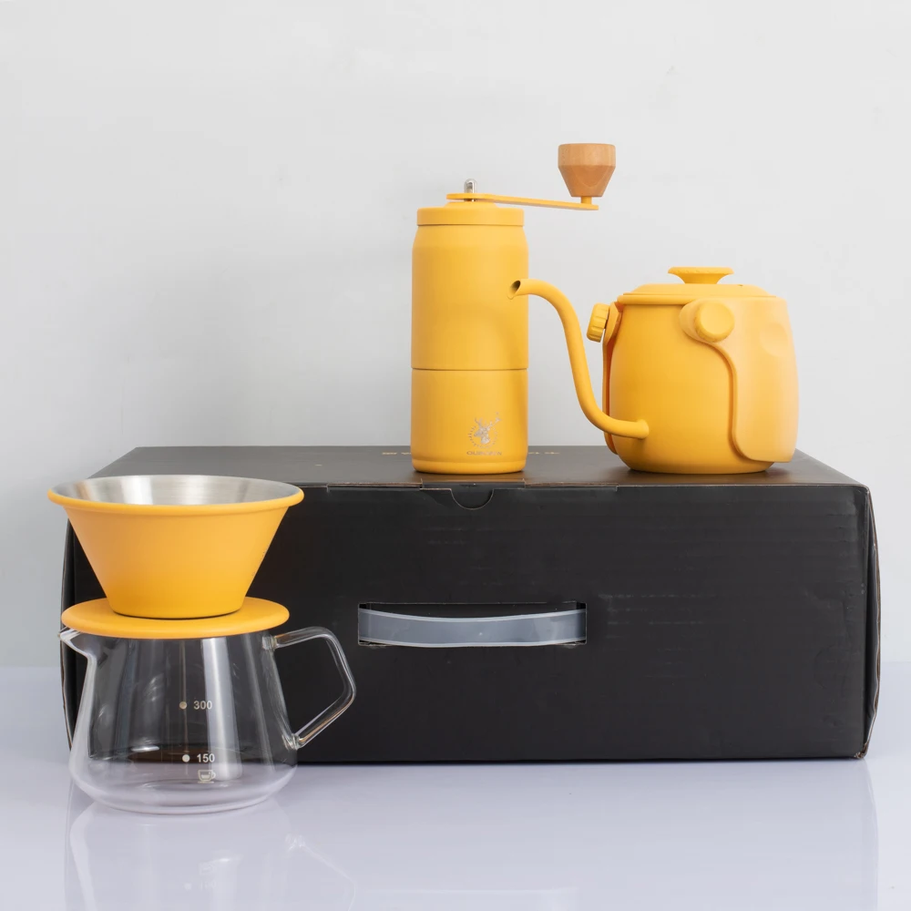 Hot Brew Stainless Steel Drip Coffee Maker Set 5-piece Set Coffee Tools ...