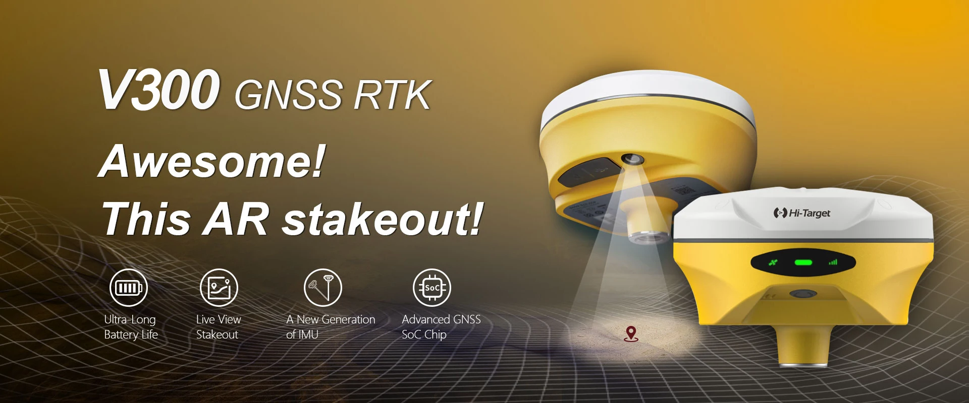 Best Selling High Precision RTK GNSS System for Surveying & Mapping Hi Target V300 GNSS RTK ...