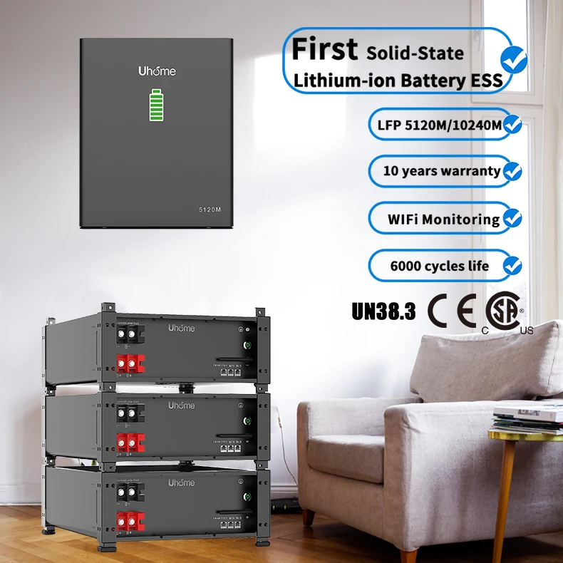 10 Years Warranty 51.2v 200ah Lifepo4 Lithium Battery Powerwall 48v ...