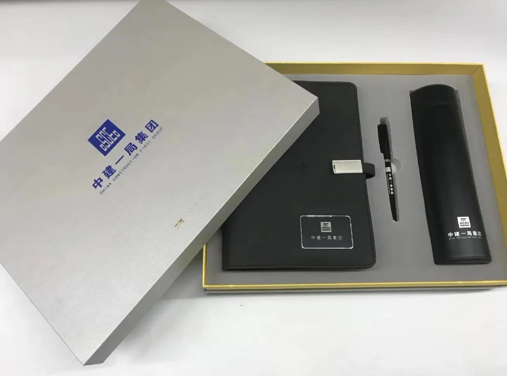 Low Moq 5 In1 Promotional Packaging Boxes Gift Set Power Bank Pen Usb ...