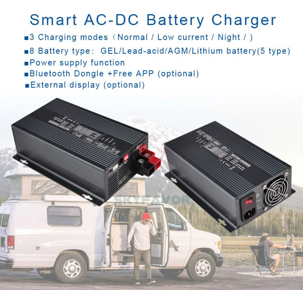 Universal 12V 30A Battery Charger for Lead Acid & Lithium - Multi ...