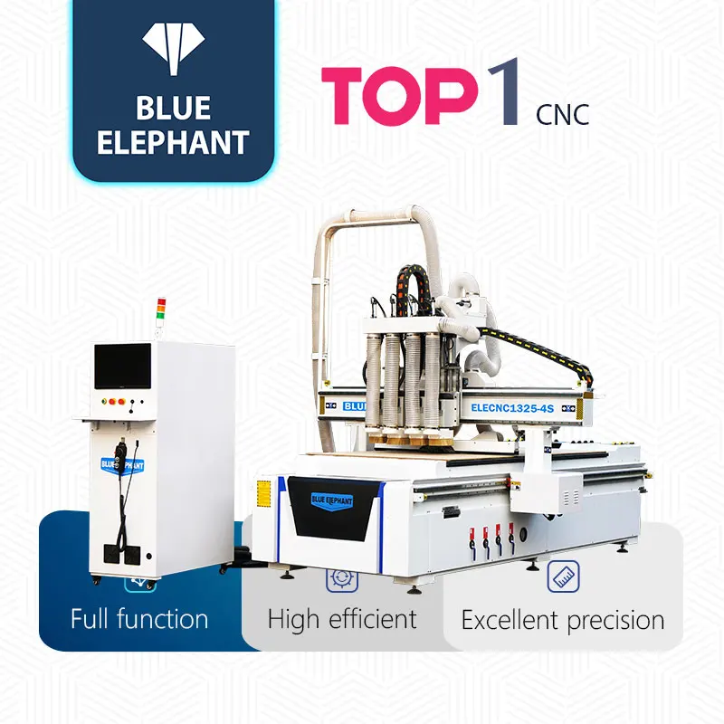 Multi Heads 4 Process Furniture Cnc Engraving and Cutting Machine 1325 ...