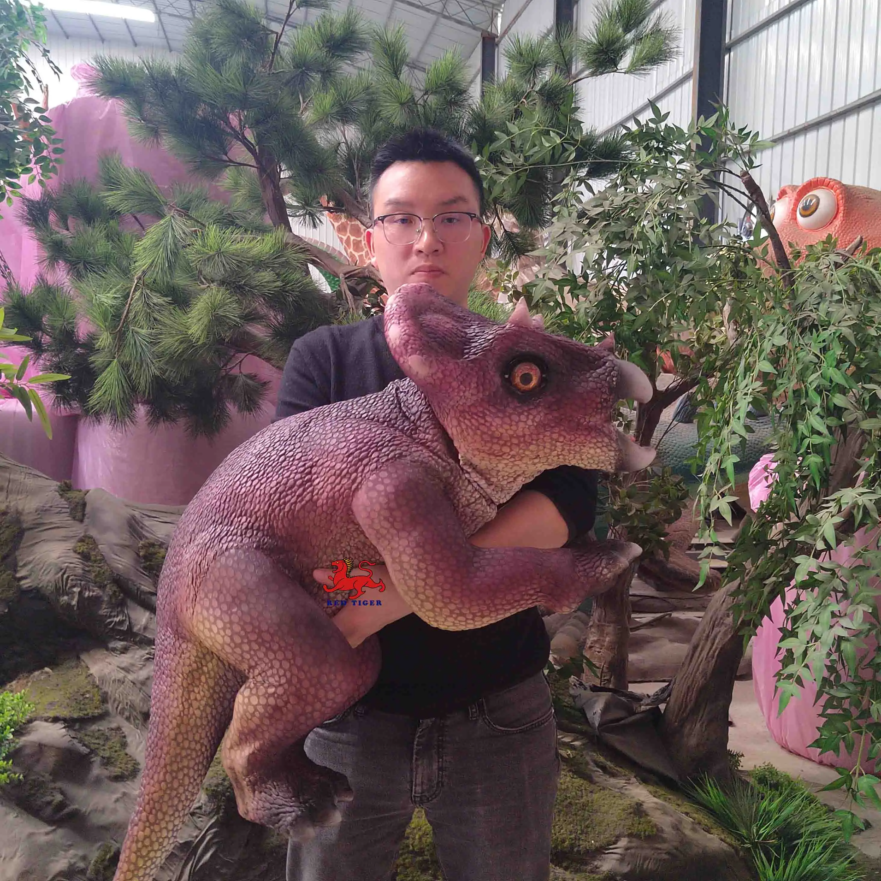 Small Animatronic Dinosaurs Hand Puppet T-rex Baby Dino Puppet - Buy ...