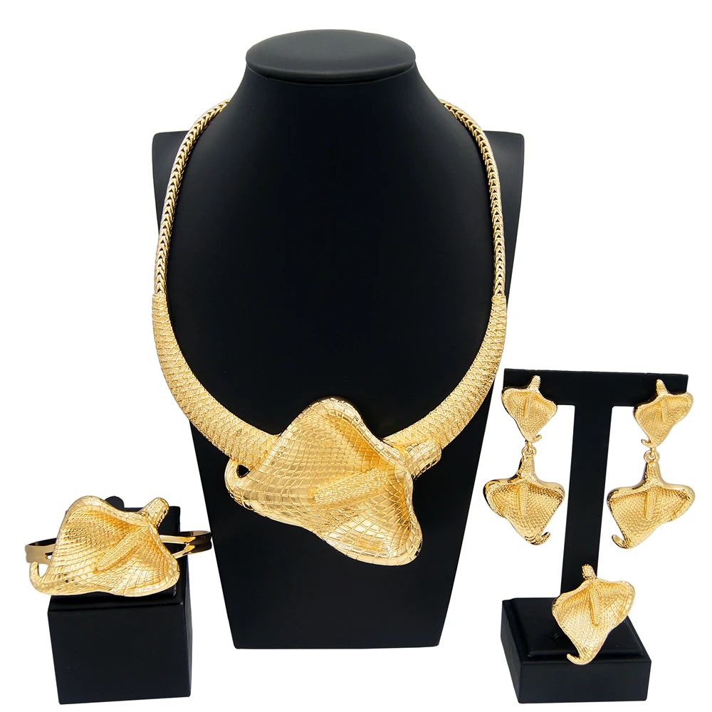 Zhuerrui Italian Gold Plated Jewelry Sets High Quality Brazilian Gold ...