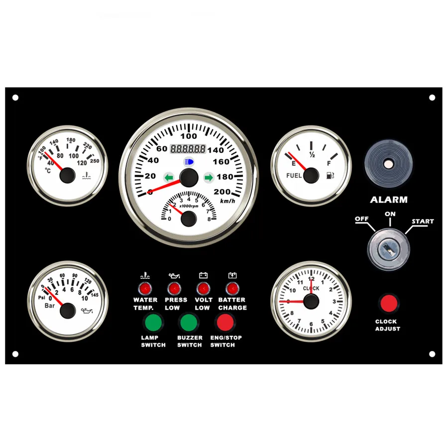 Ecp 300*190 Mm Boat Instrument Panel Marine Supplies With Diesel Gauge ...
