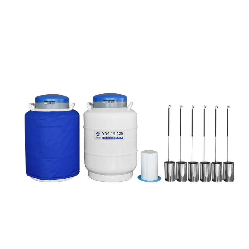 Artificial Insemination Liquid Nitrogen Container 15l 80mm Neck Cattle Semen Tank Cryogenic ...