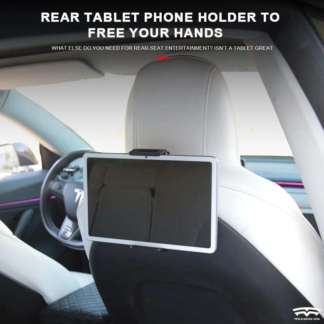 Tesla 2023-2024 Model 3 Backseat Headrest Tablet Mount - Buy Universal ...