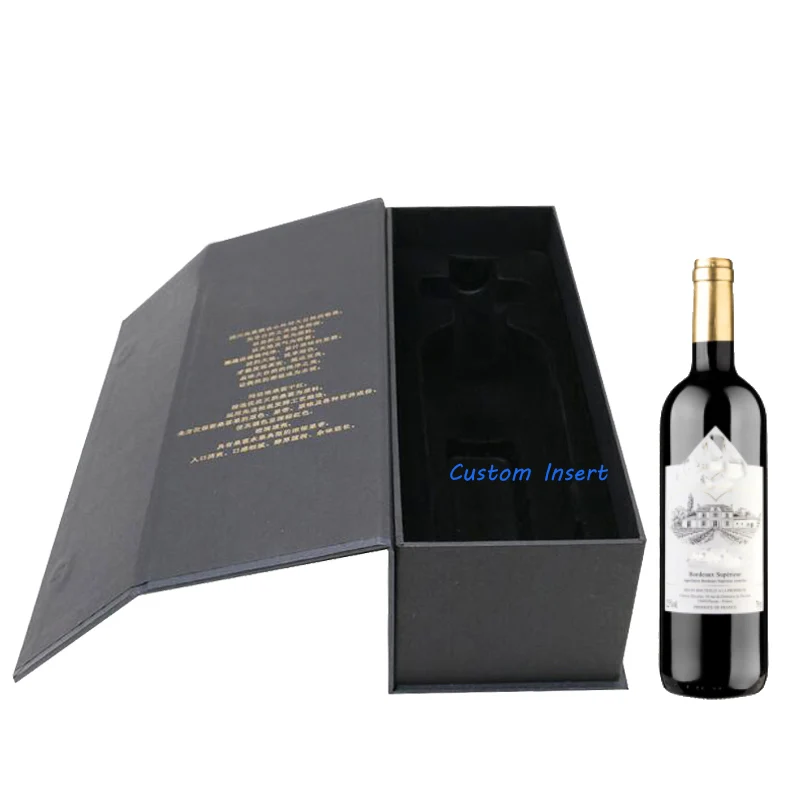 Luxury Packaging Champagne Bubbly Sparkling Wine Magnetic Gift Paper ...