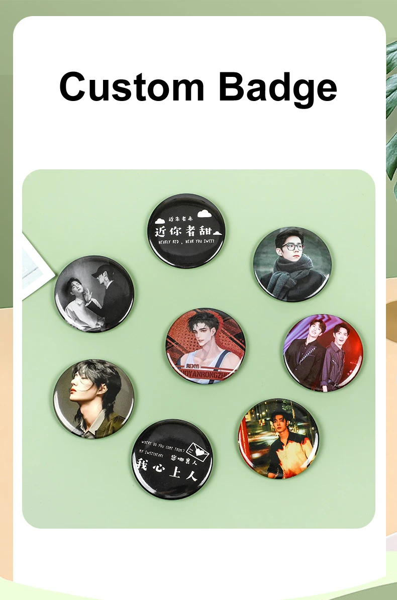 High Quality Control Anime Button Badge Custom Button Badge Promotional ...