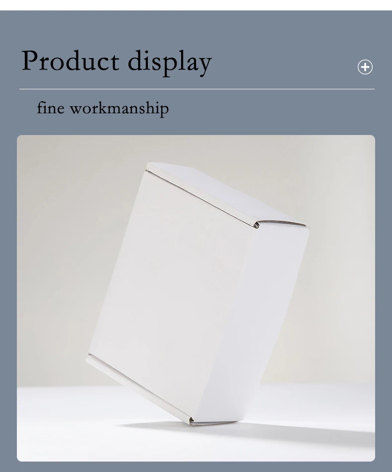 Custom Size White Corrugated Box - Perfect for Gift Packing