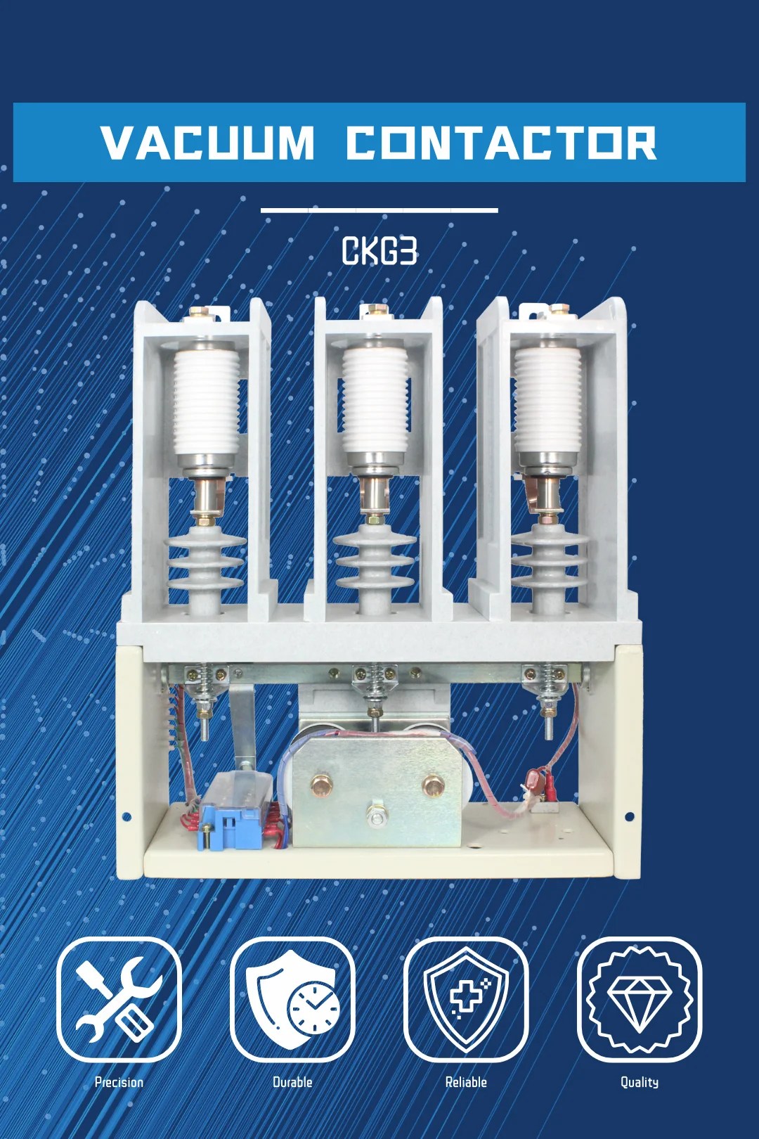 CKG3 J/D Type 12kv Vacuum Contactor - High Voltage & Durable