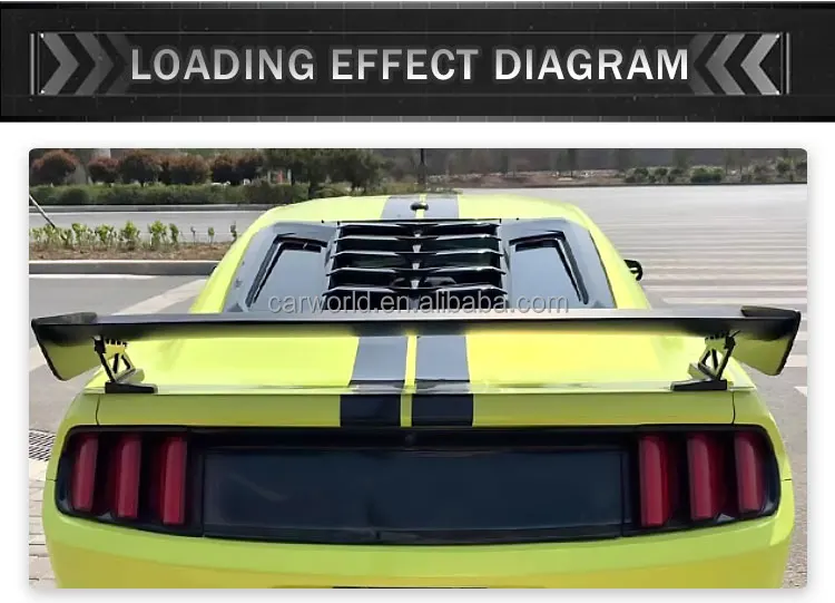 Combined Type Car Rear Window Louvers Cover For Ford Mustang 2015-2021 ...