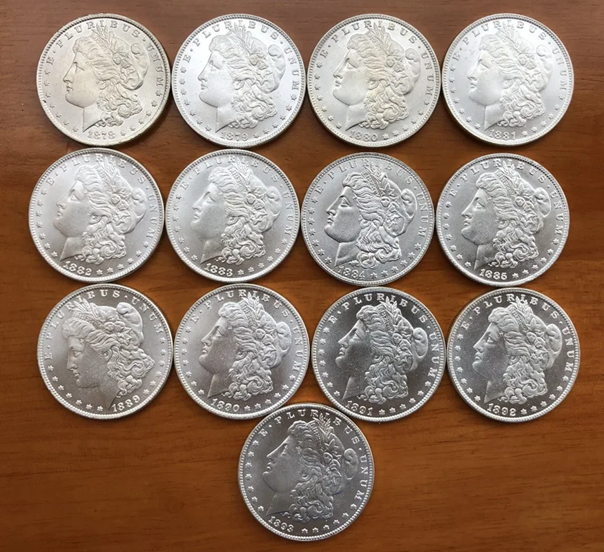 Replica US Flowing Hair Dollar 1795 - Silver Plated Coin
