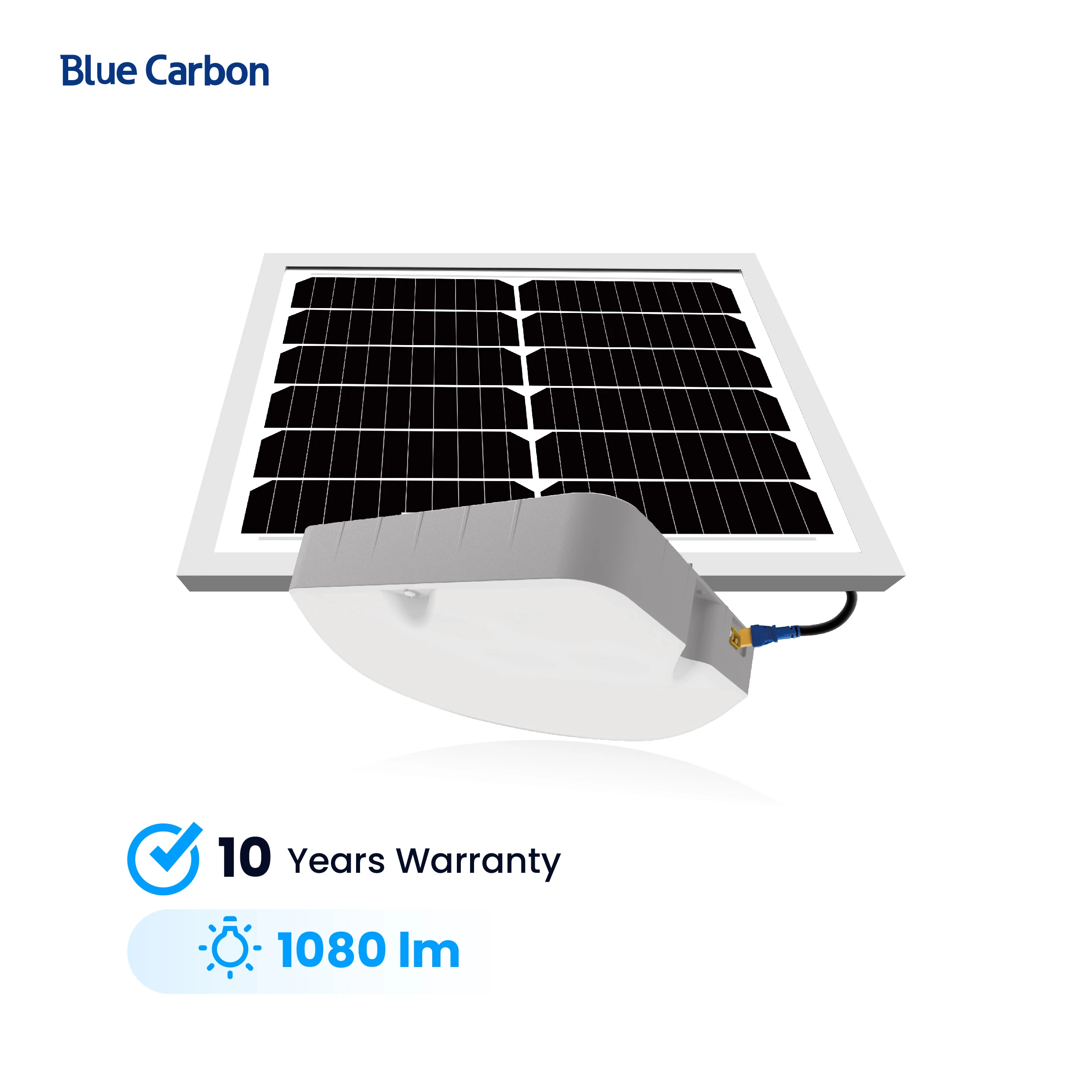 Blue Carbon Solar Indoor Light - 800LM Efficient Lighting