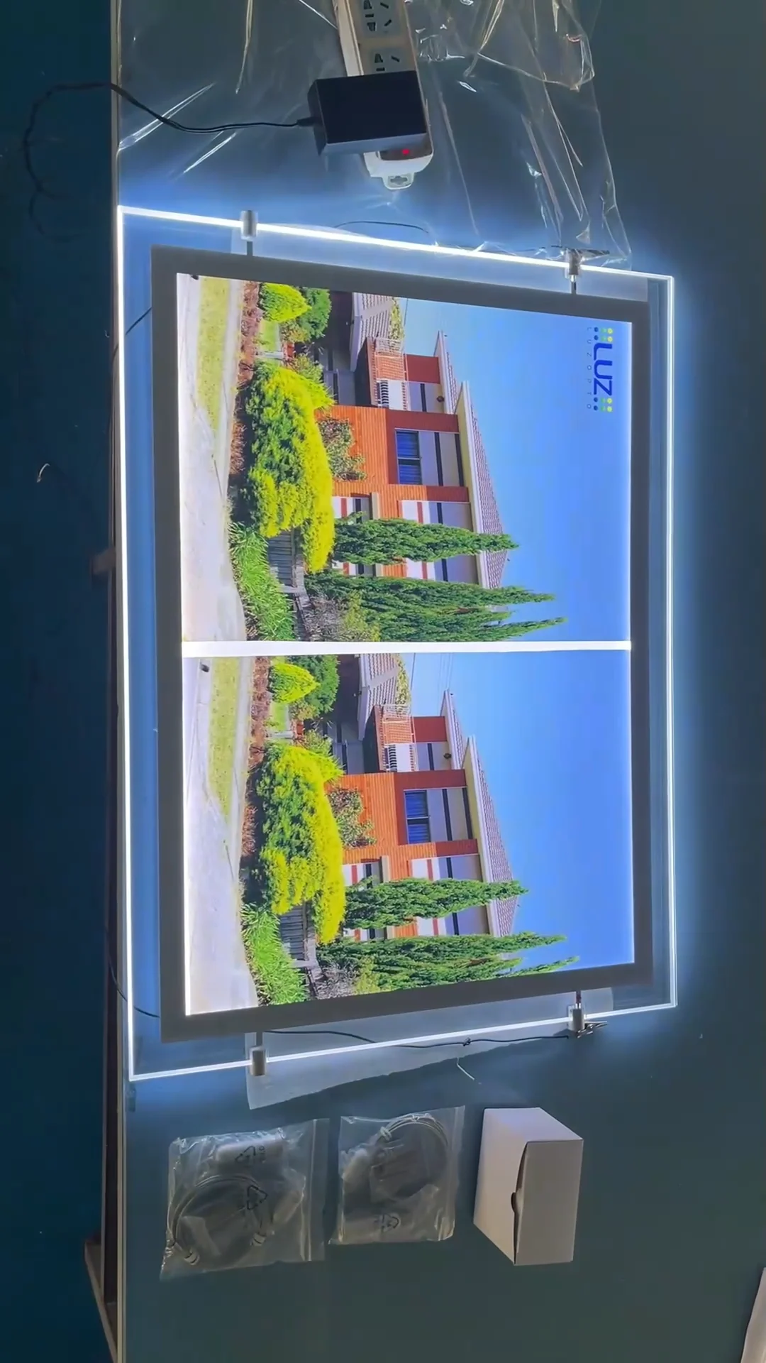 Single Side Or Double Side Crystal Light Led Panel,A0 A1 A2 A3 A4 Led Window Display,Real Estate ...