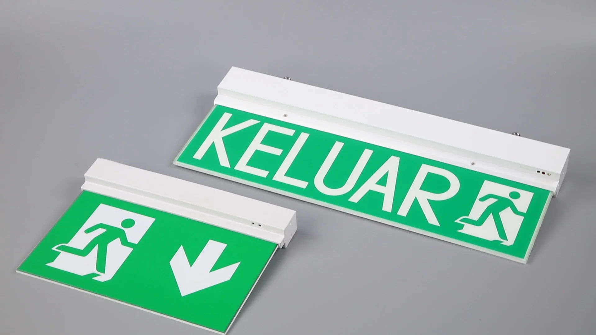 Emergency Exit Sign Pvc Sticker With Plastic Box - Buy Emergency Exit ...