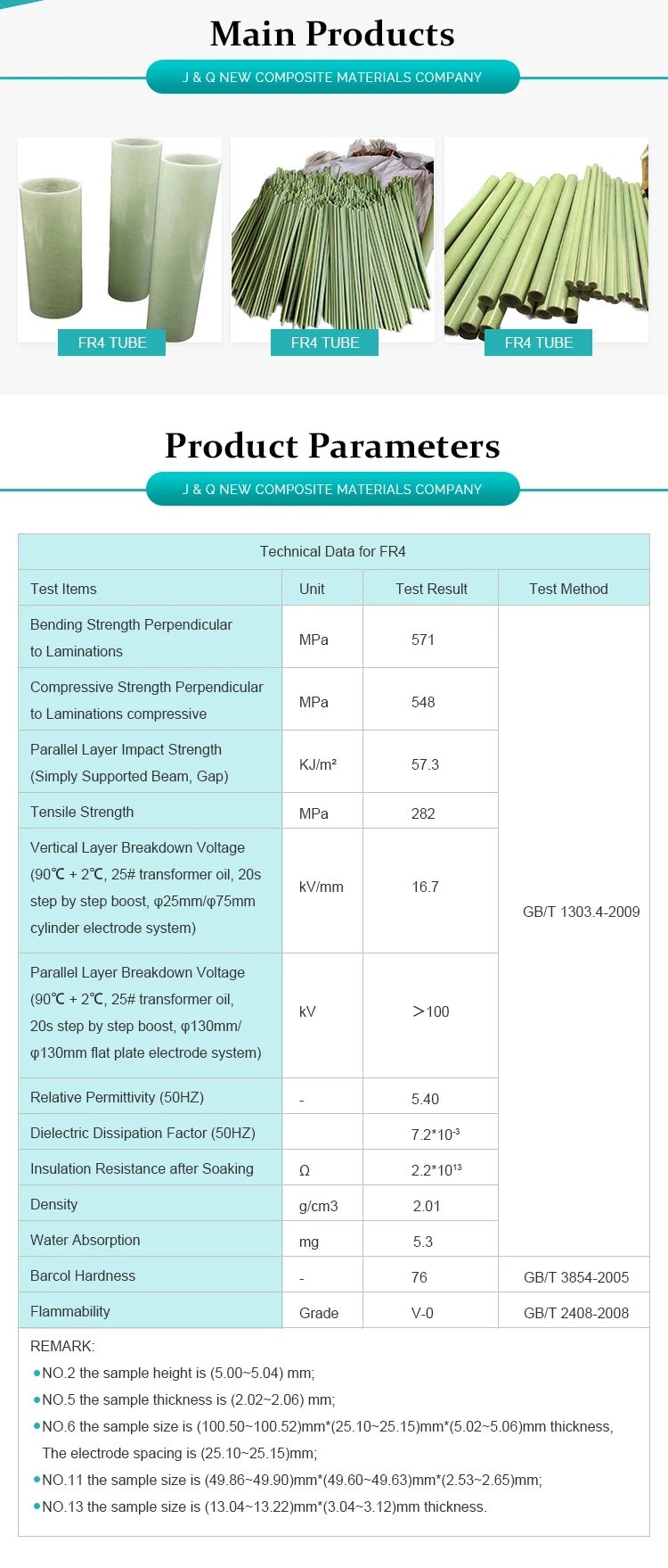 Epgc22/g11 Fr4 Fibreglass Epoxy Electrical Insulation Tube Oem