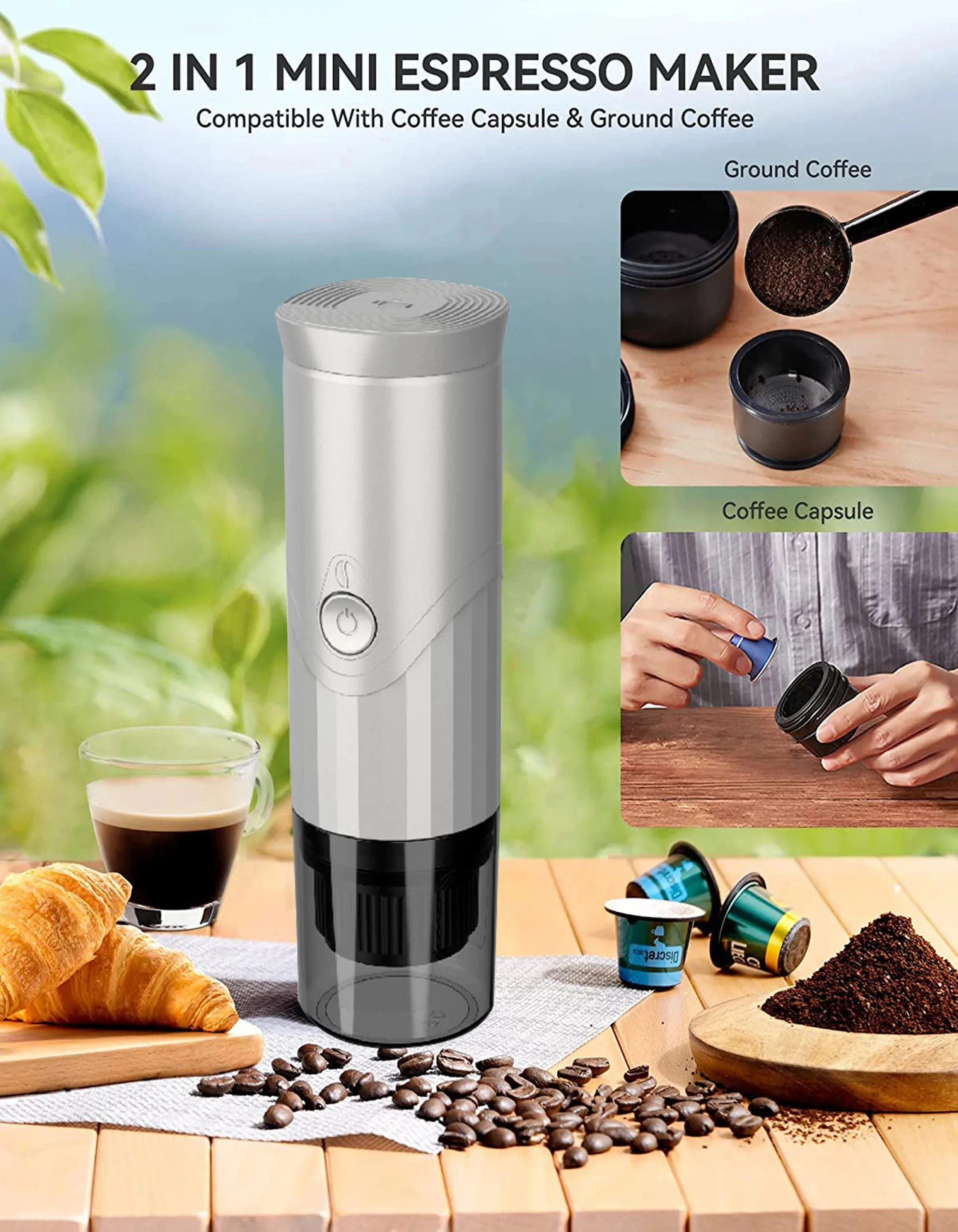 TK03 New Design Portable Electric Espresso Machine Aluminum OEM Coffee ...
