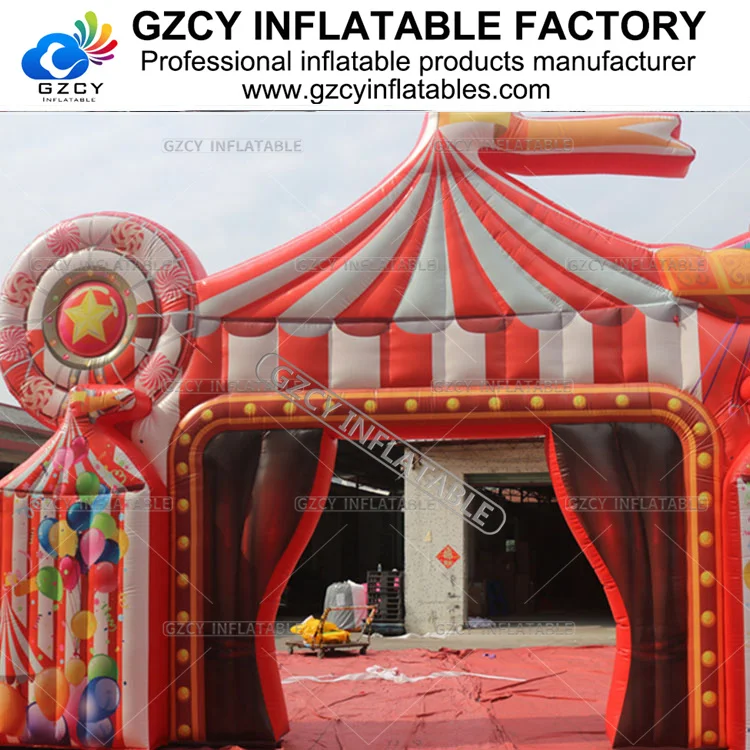 Custom Inflatable Circus Arch Carnival Entrance Events Blow up Archway ...