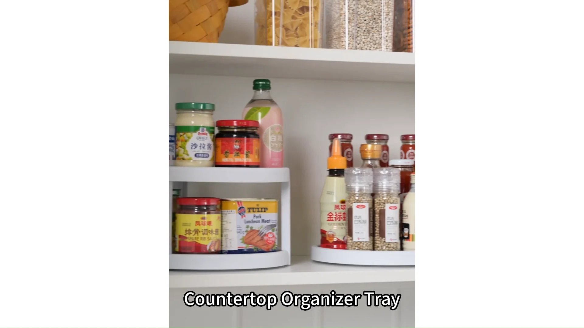 Non-skid Storage Turntable For Cabinet Rotating Tray For Refrigerator ...