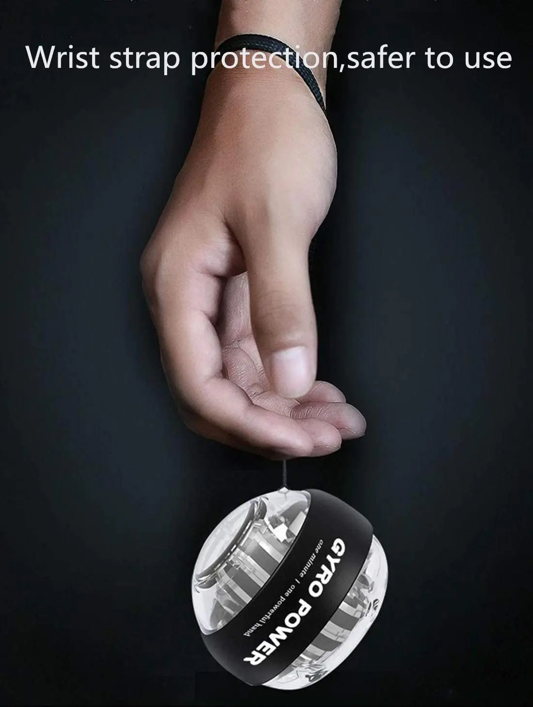 Auto-start Gyroscope Wrist Gyro Ball For Wrist Power Ball Handle ...