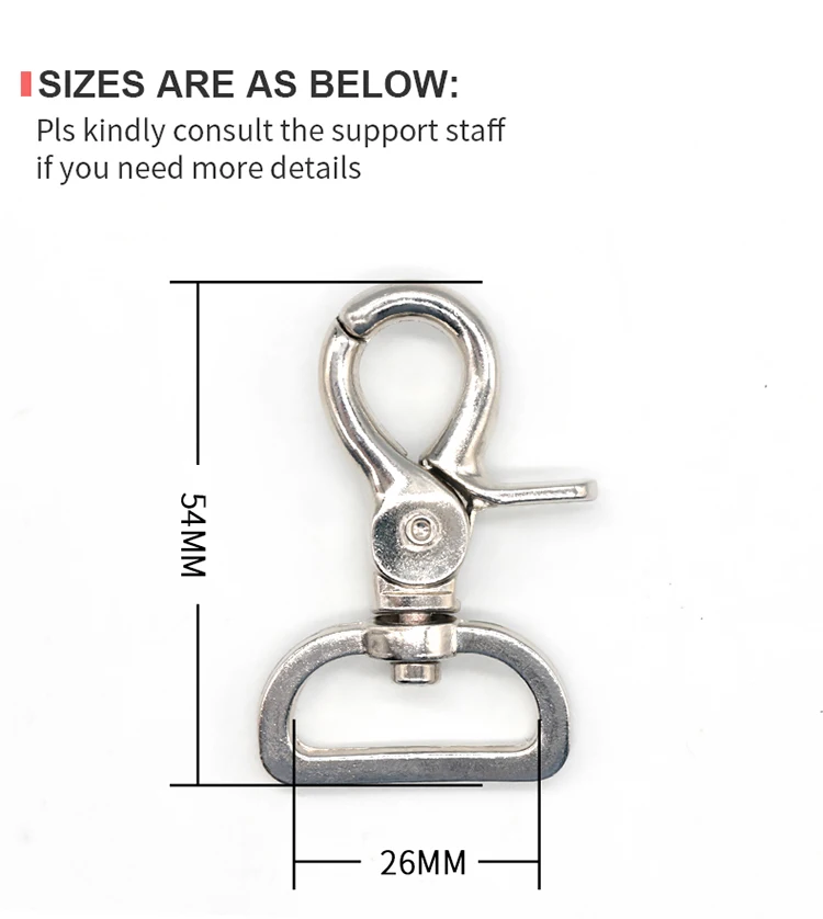 China Factory 1 Inch Strap Metal Hook Trigger Spring Swivel Snap Hook ...