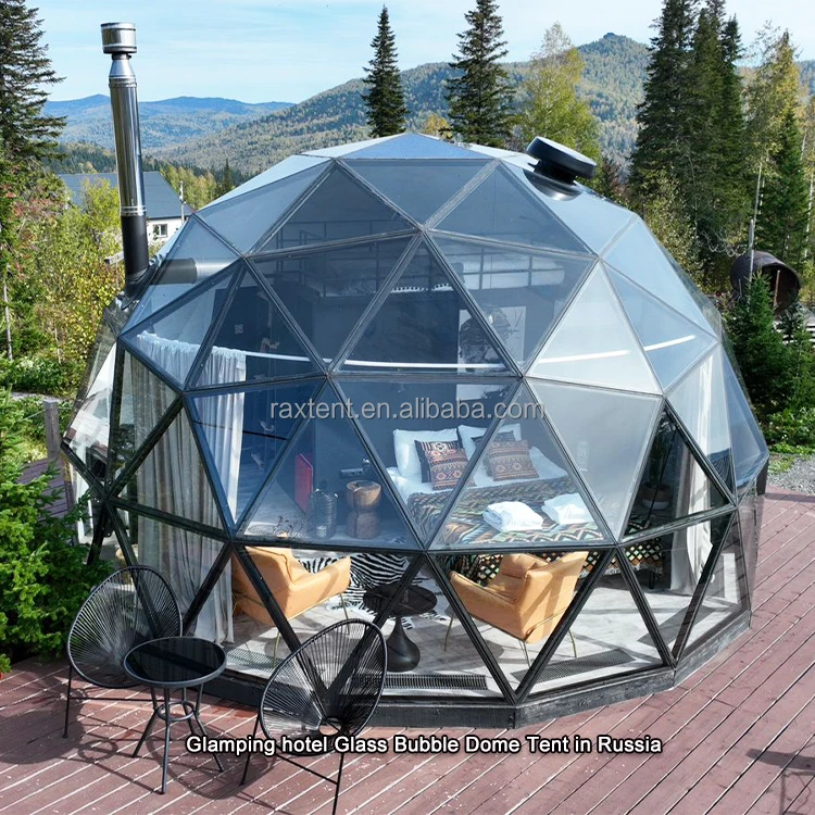 Geodesic Dome Glass Tent - Durable and Waterproof Glamping