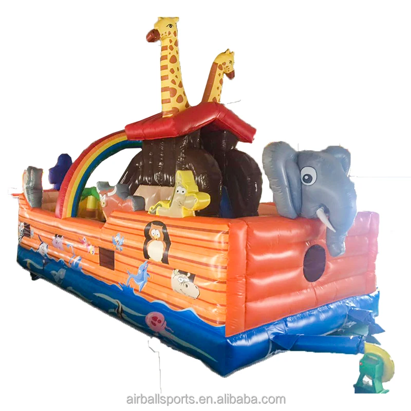 10m X4m Large Outdoor Indoor Play Inflatable Noah's Ark Slide For Kids ...