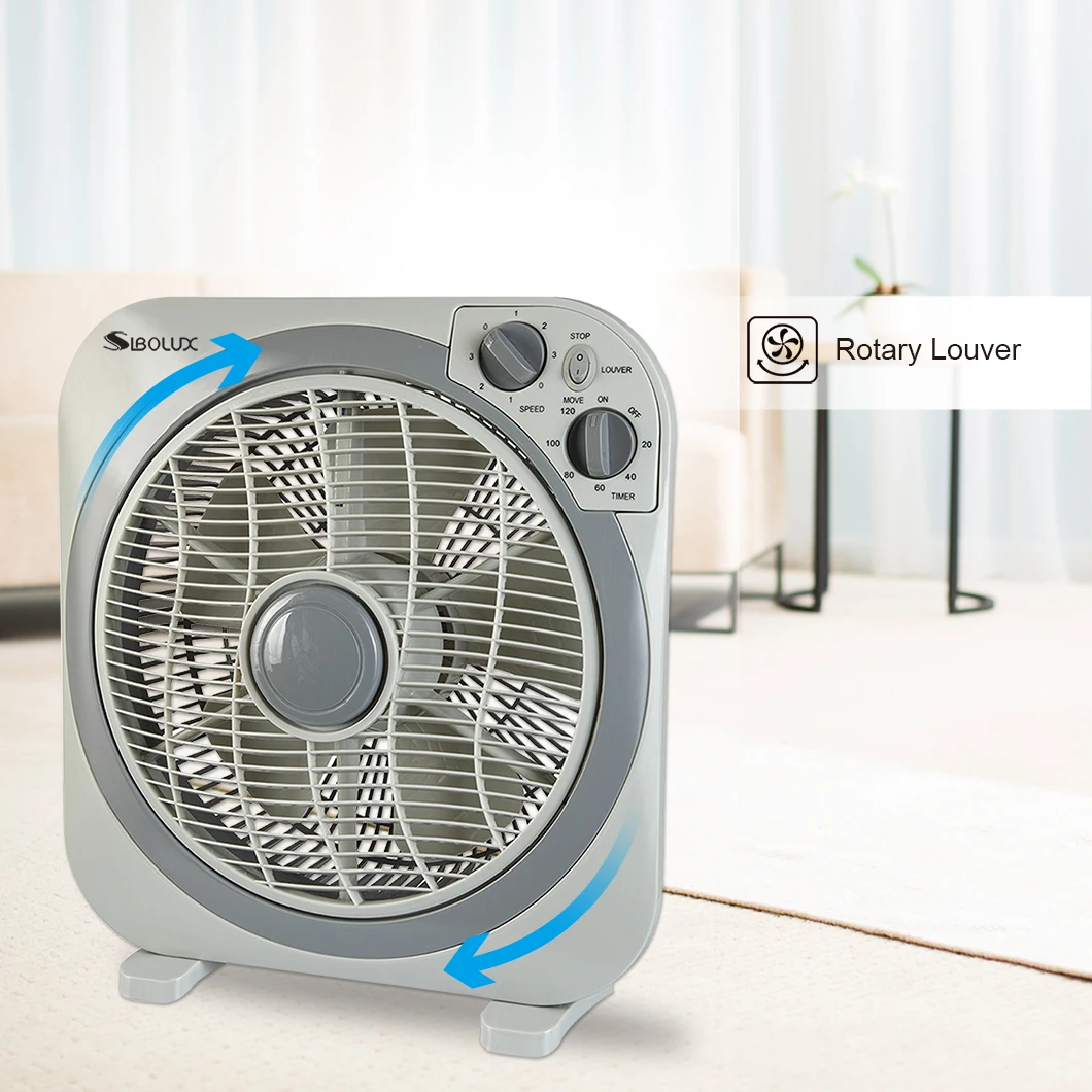 Mini Hand Full Plastic Square Box Fan Desk Table Electric Fan 60 Mins ...