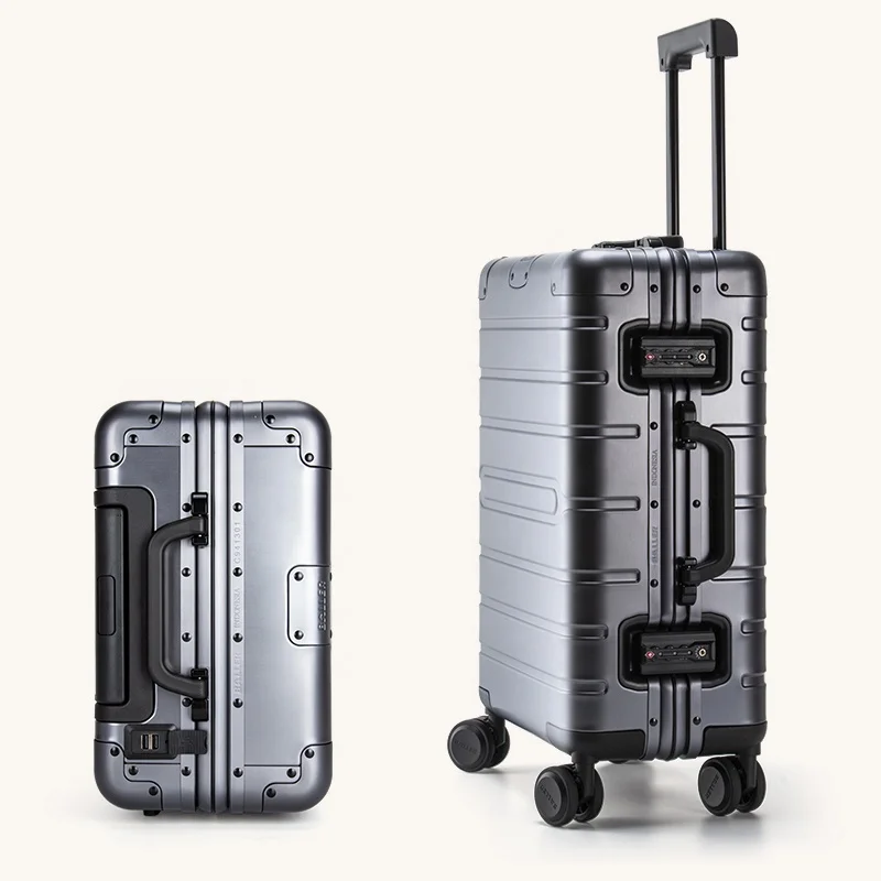 Luxury Style High End Metal Suitcase Box Alloy Travel Luggage Travel ...