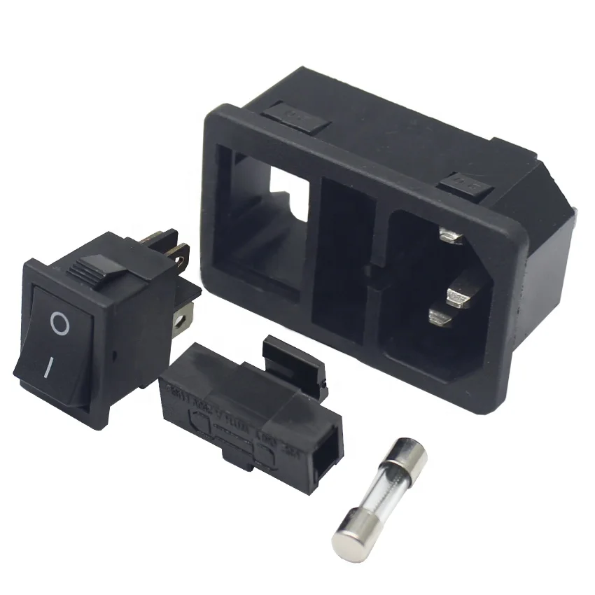 10a 250vac 3 Pin Iec 320 C14 Inlaat Connector Plug Power Socket Met ...