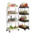 Floor Standing 4 Tiers Bathroom Tiered Kitchen Trolley Plastic Storage ...