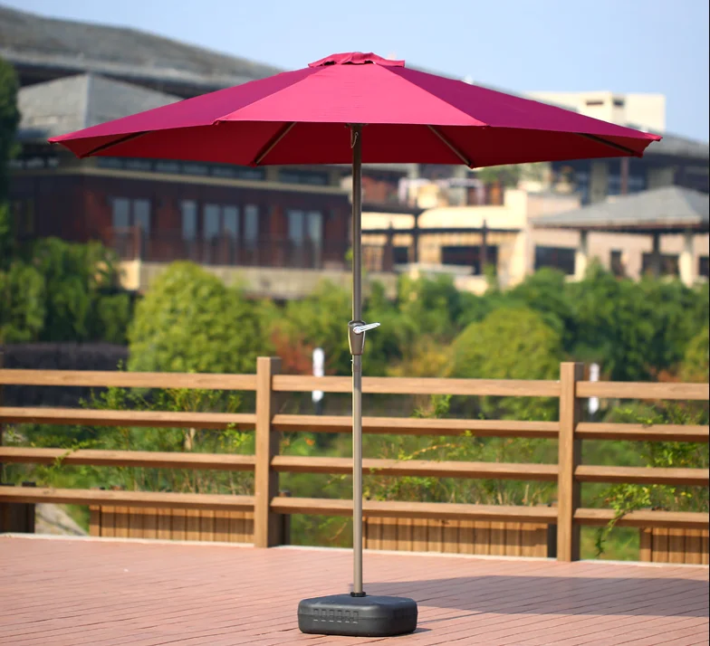 2.7m Middle Column Umbrella Outdoor Large Parasol Coffee Shop Outdoor ...