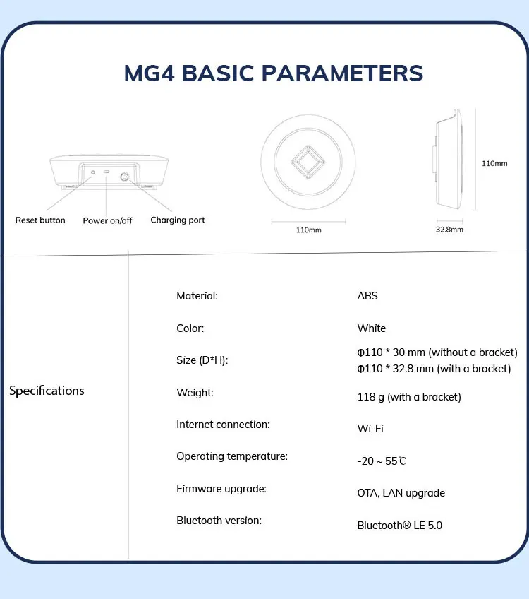 Minew MG4 BLE Beacon Gateway - Long Range Iot Solution