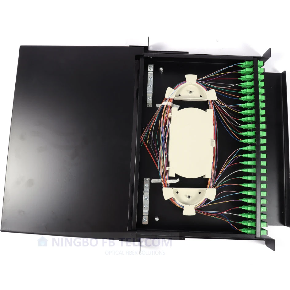 Sliding Fiber Optic Patch Panel 19 Inch 1u 2u 3u 4u Odf Fiber Optic ...