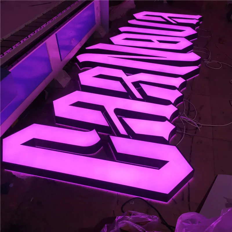 3D LED Illuminated Signs - Customizable Business Letter Signs