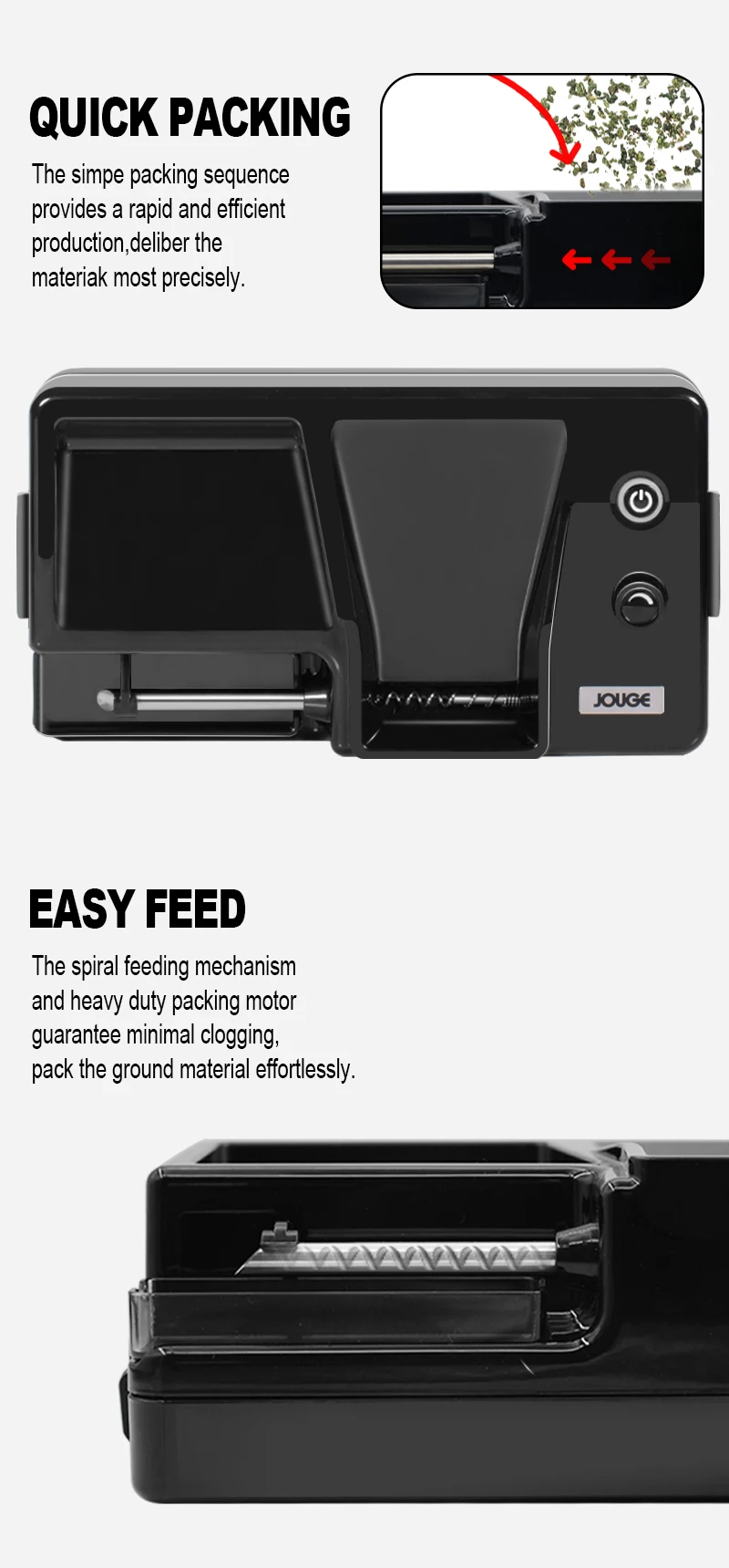 Jouge Electric Cigarette Roller - Automatic Tobacco Rolling