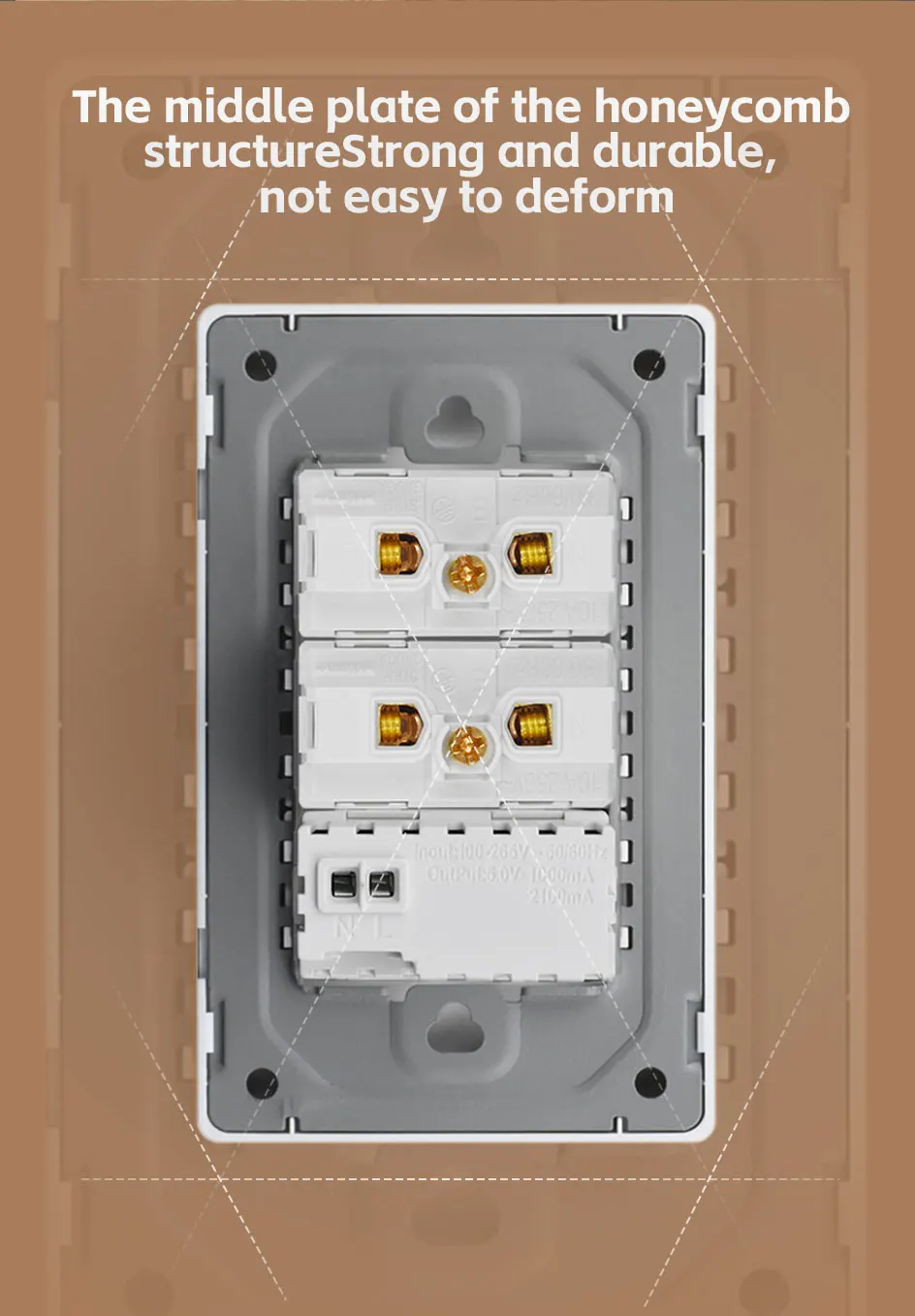 Delefu Gold Tempered Glass Usb Type C Us Standard Outlet Mexico Japan ...