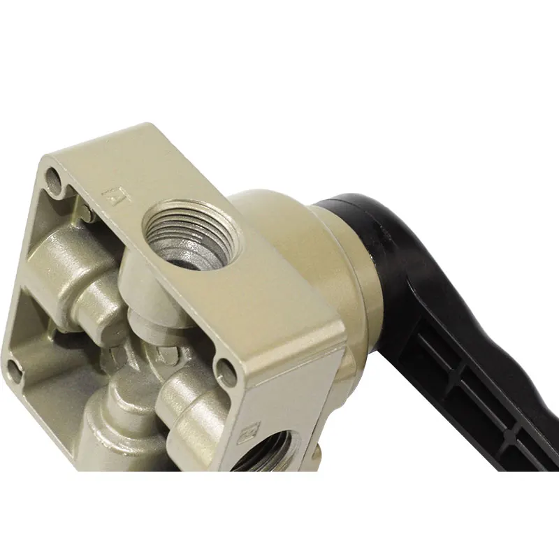 Pneumatic Rotary Valve with One Inlet and Two Outlets HV-02 03 04 Three ...