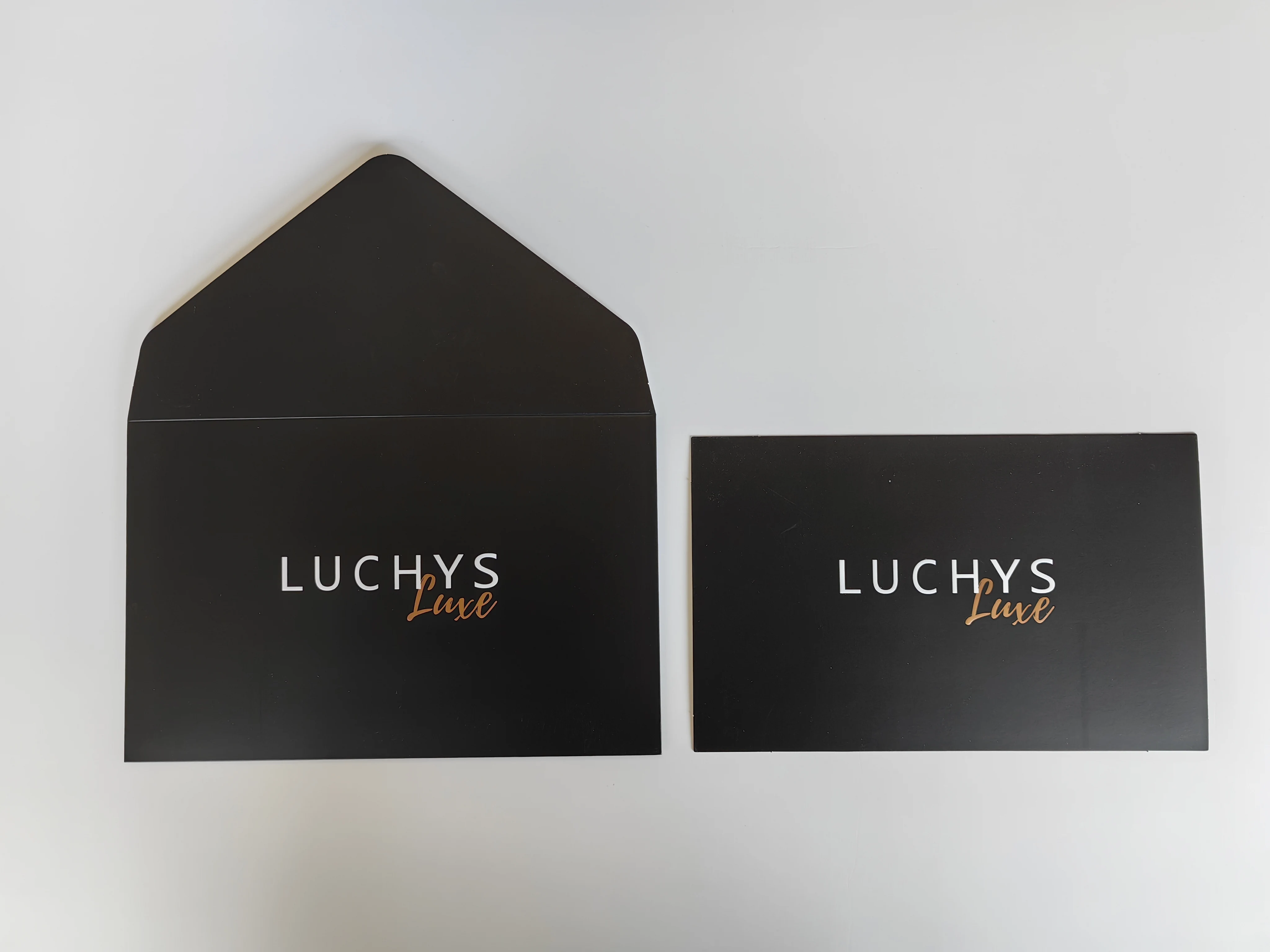 Custom Logo Embossed Black Paper Business Envelope For Card Packaging ...