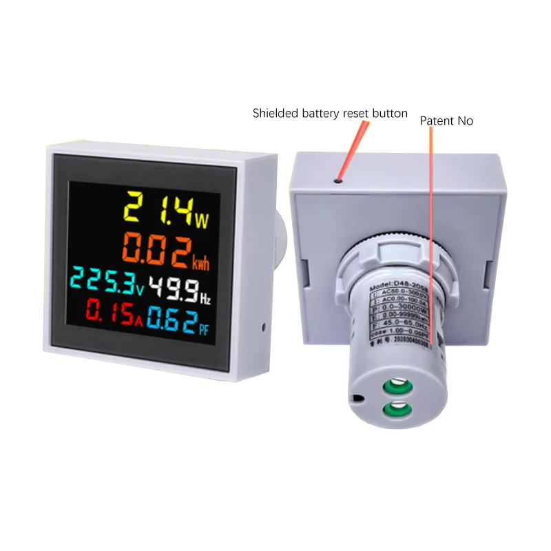 6 In1 Intelligent Power Monitor Mini Electronic Watt-hour Meter Voltage ...
