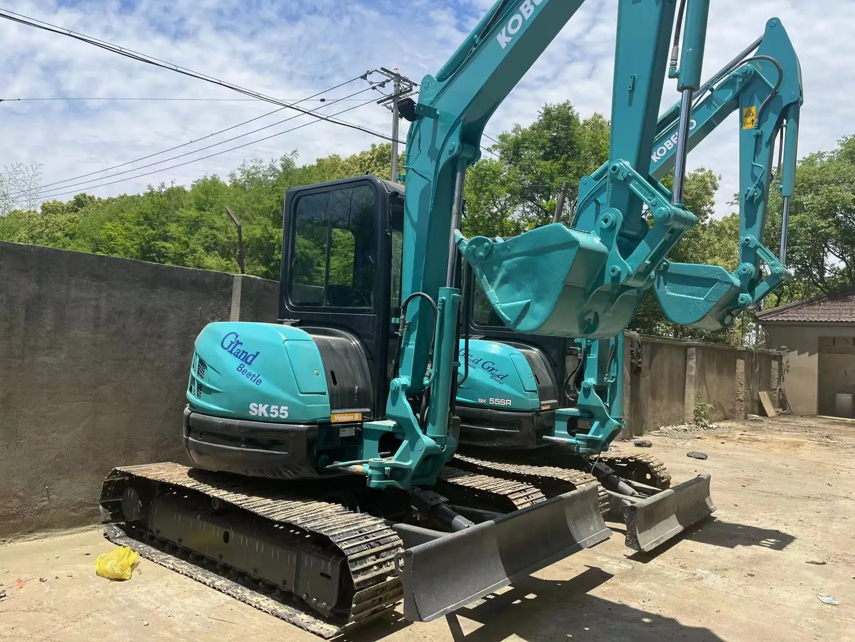 90% New Japan Used Kobelco Excavator Sk55/ Sk55sr 5ton Mini Excavator ...