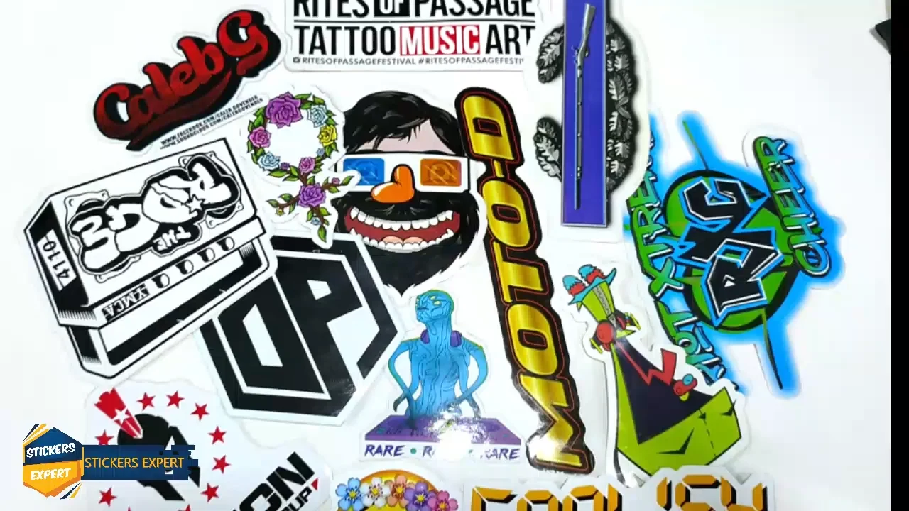 Custom Printed Waterproof Adhesive Vinyl Pvc Sticker With Die Cut Logo ...