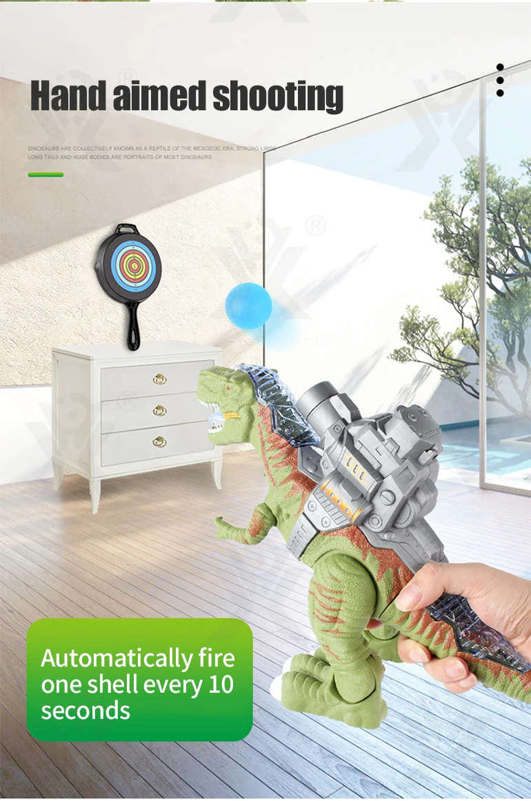 Chengji Juguetes Toddler Animal Shoot Bullet Tyrannosaurus Rex Toys ...