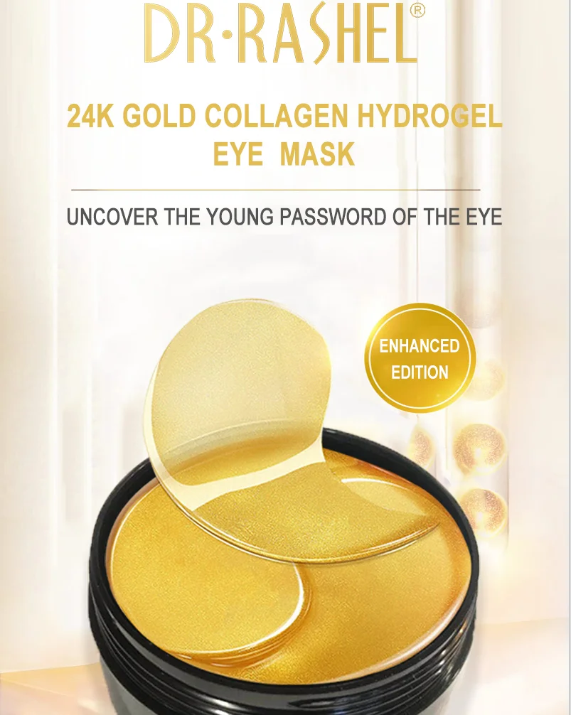Dr Rashel 24k Gold Collagen Hydrogel Eye Patch 60pcs - Buy Eye Mask ...
